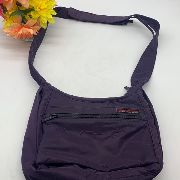 Hedgren | Bags | Hedgren Urban Bags Purple Nylon Crossbody Travel Bag ...